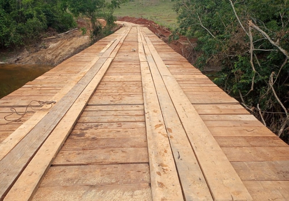 Jaru: Ponte sobre o Rio Paraíso na Linha 614 é reconstruída - Jaru Online