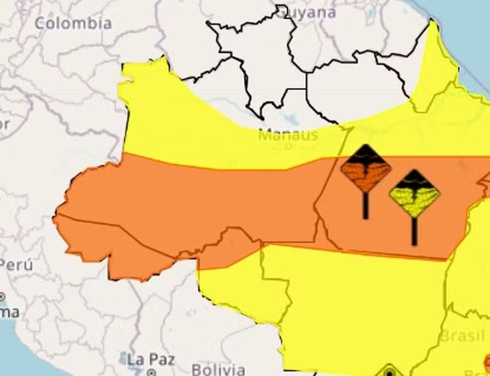 Alerta laranja de tempestades é emitido para RO e mais 4 estados; veja ...